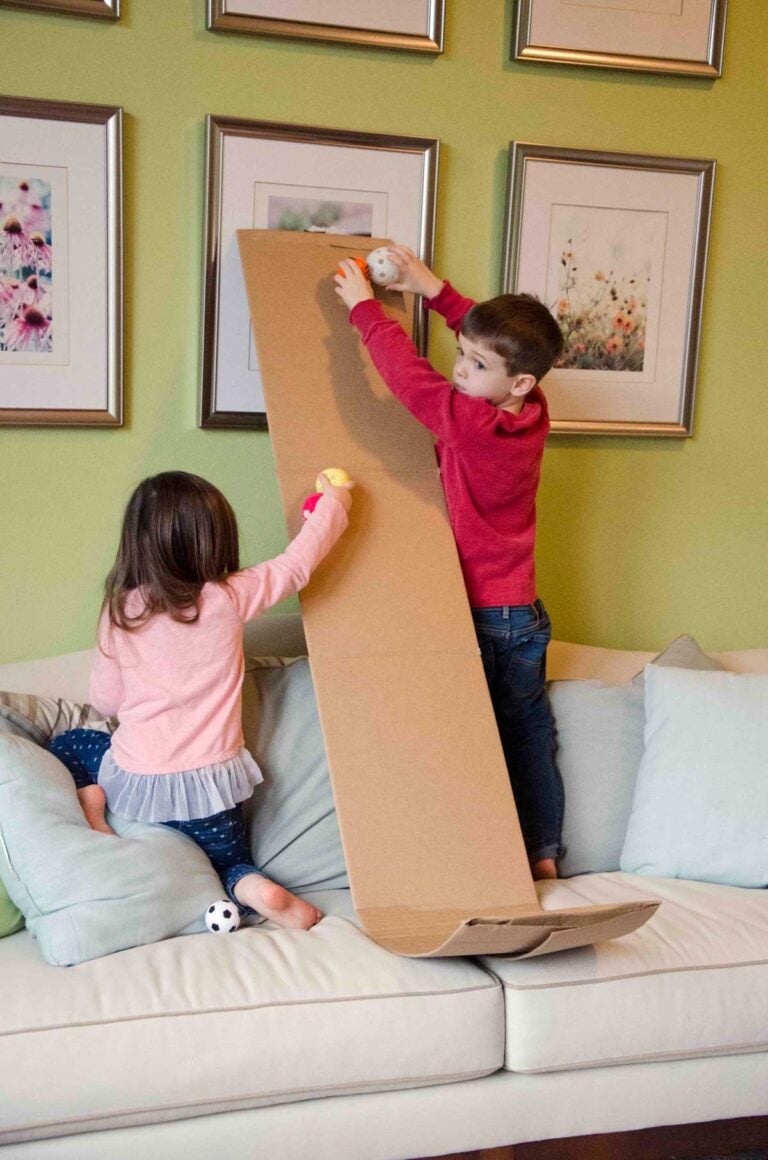 Make a DIY Ball Ramp - Busy Toddler
