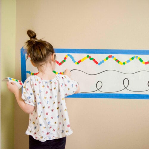 Sticker Lines: Fine Motor Activity - Busy Toddler