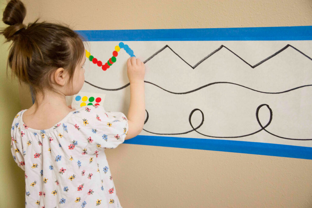 Sticker Lines: Fine Motor Activity - Busy Toddler
