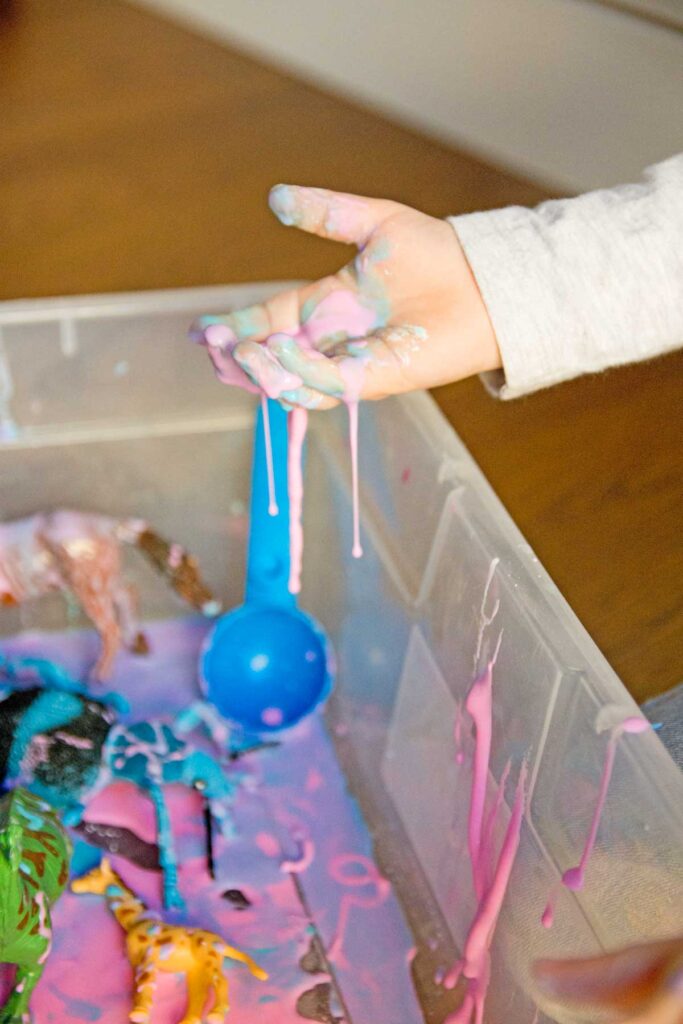 Oobleck Sensory Activity - Busy Toddler