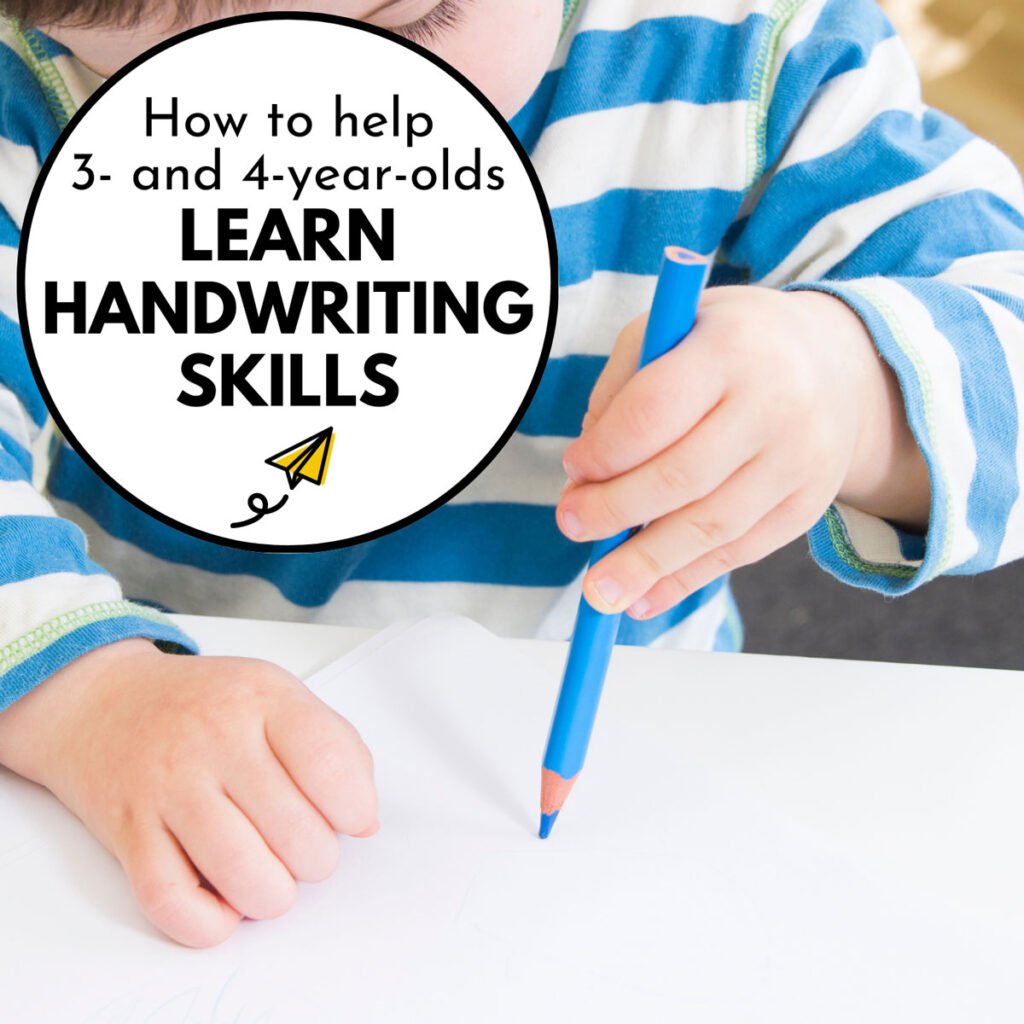 How to Help 3 & 4 Year Olds Learning Handwriting - Busy Toddler