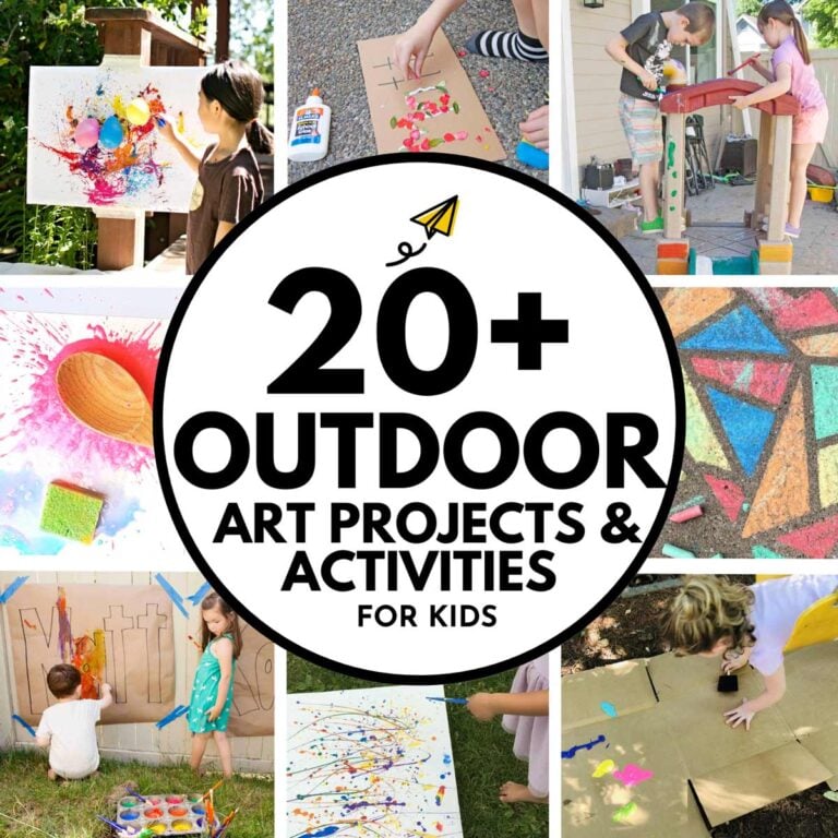 20+ Outdoor Art Activities for Kids - Busy Toddler