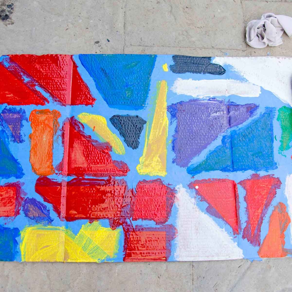 Tape Resist Art Activity for Kids - Busy Toddler