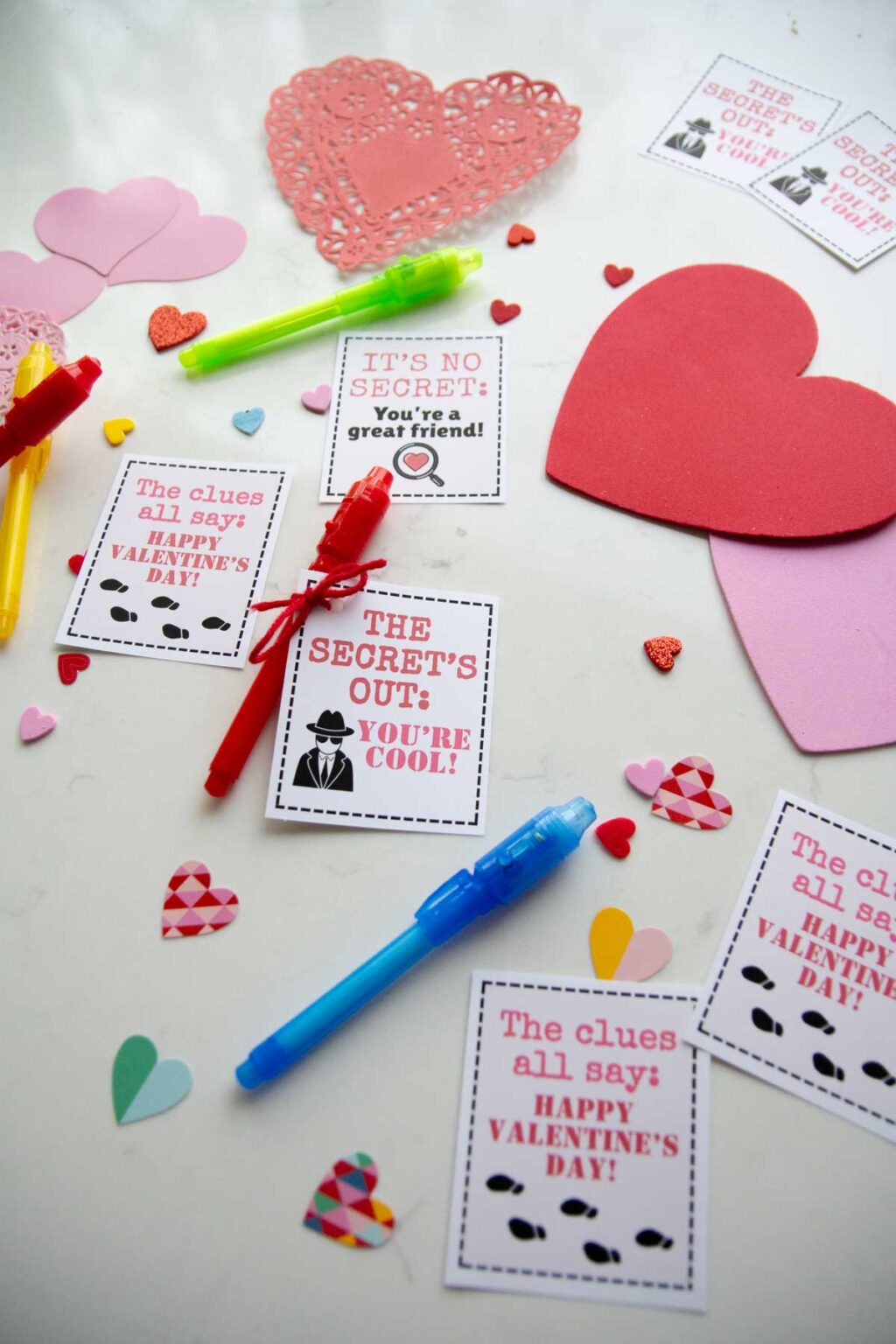 Invisible Ink Pen Valentine (Free Printable) - Busy Toddler