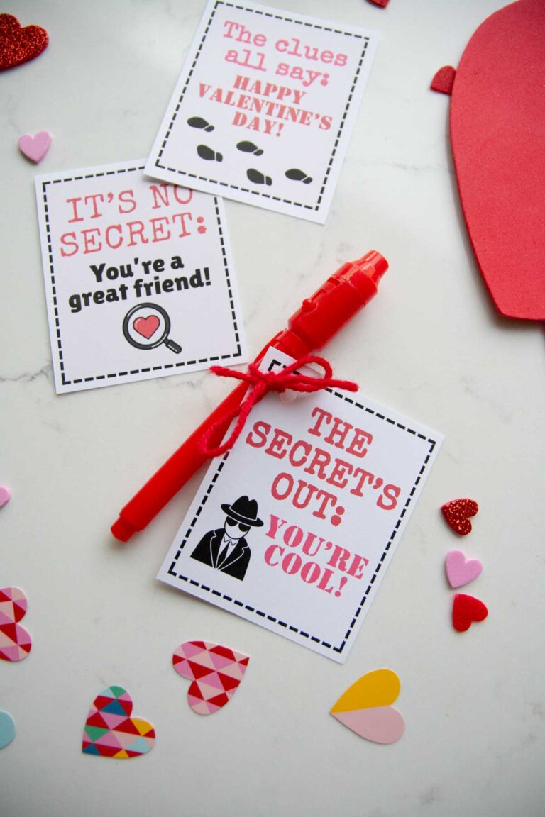 Invisible Ink Pen Valentine (Free Printable) - Busy Toddler